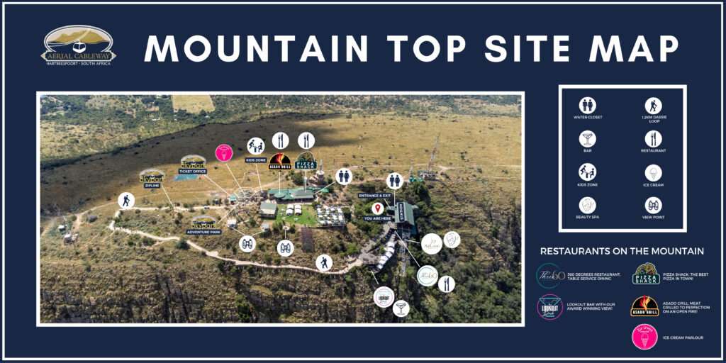 Site Map - Hartbeespoort Aerial Cableway